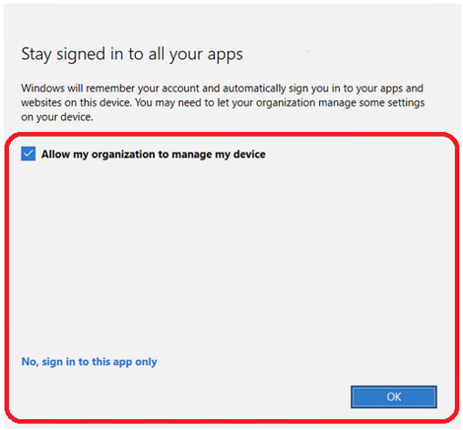 “Stay signed in to all your apps” Pop-up Window Showed as Blank – Ruian ...