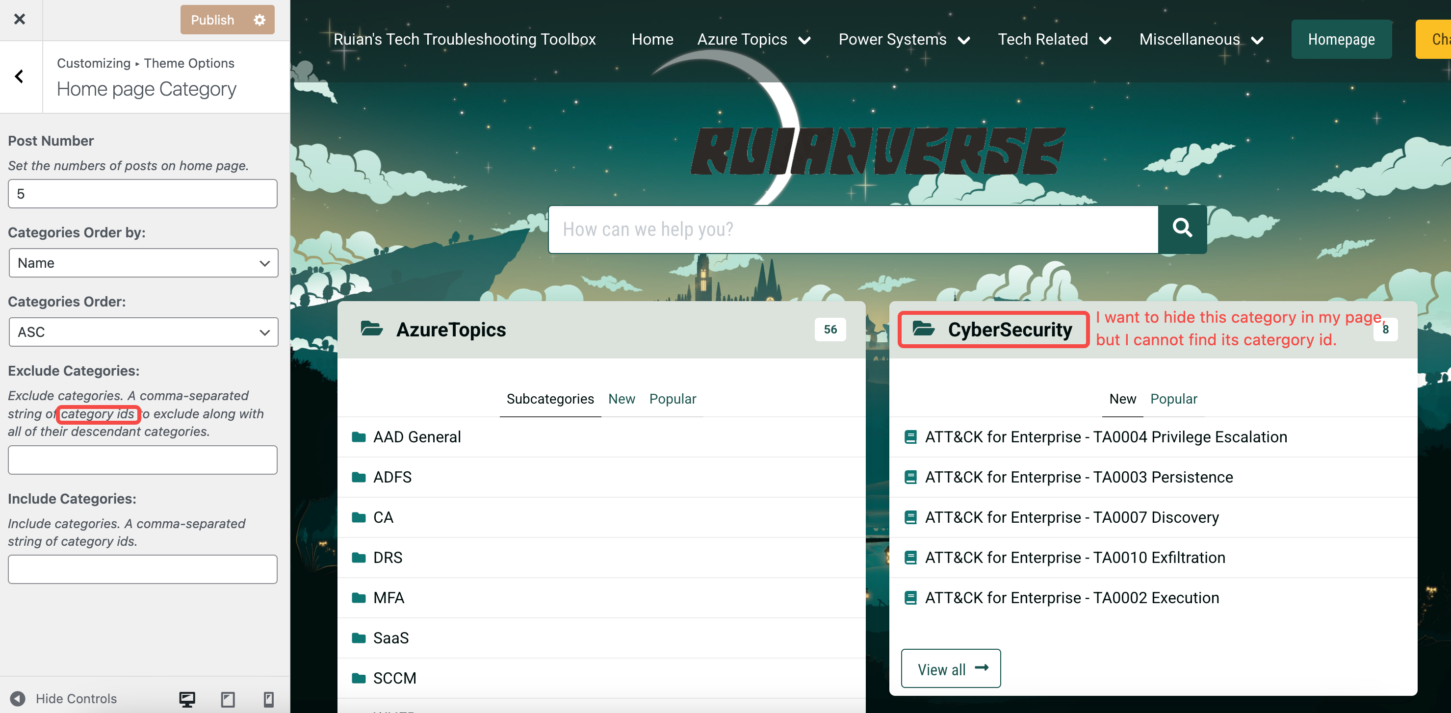 How to Find a Category ID in WordPress (and Hide It)? - Ruian's Tech Troubleshooting Toolbox